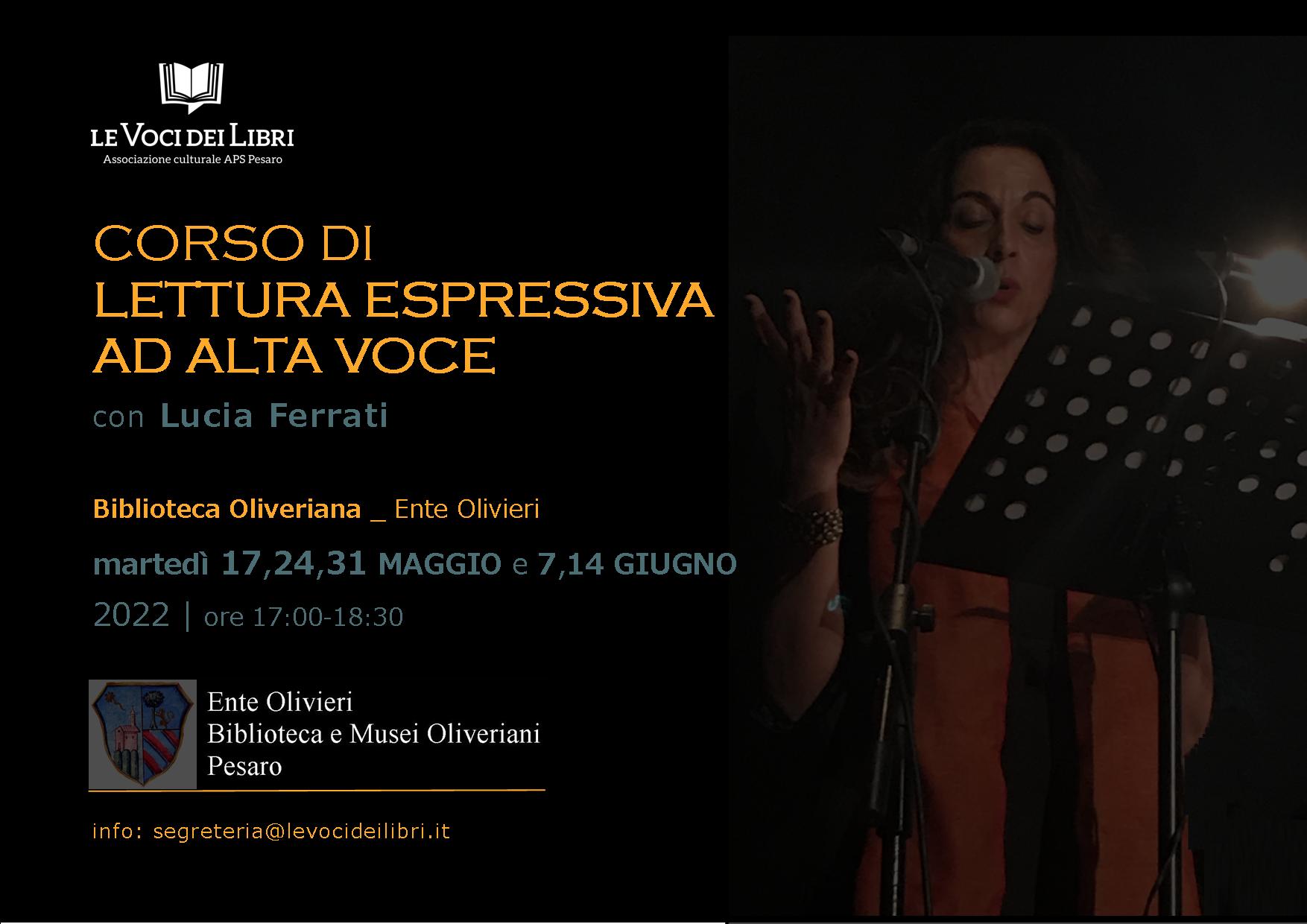 CORSO DI LETTURA ESPRESSIVA AD ALTA VOCE – Le Voci dei Libri