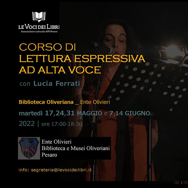 CORSO DI LETTURA ESPRESSIVA AD ALTA VOCE – Le Voci dei Libri